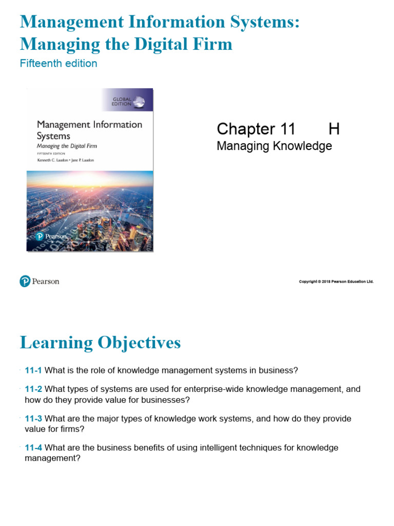 Laudon Mis15 PPT Ch11 | PDF | Knowledge Management | Knowledge
