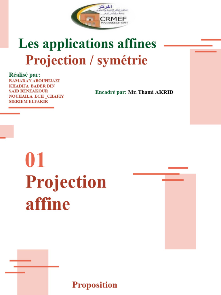 App Affine Final | PDF | Espace vectoriel | Géométrie