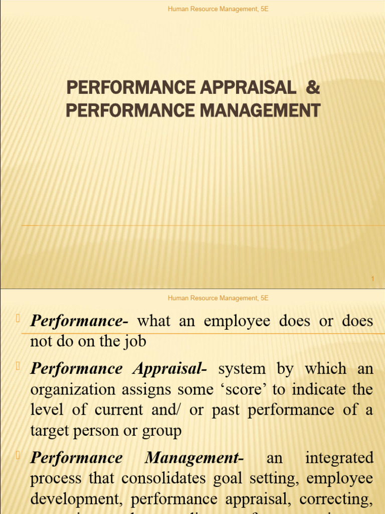 Performance Appraisal & Management | PDF | Performance Appraisal | Business
