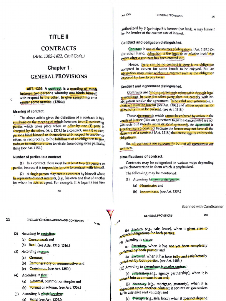 Contracts Chapter 1 2 | PDF