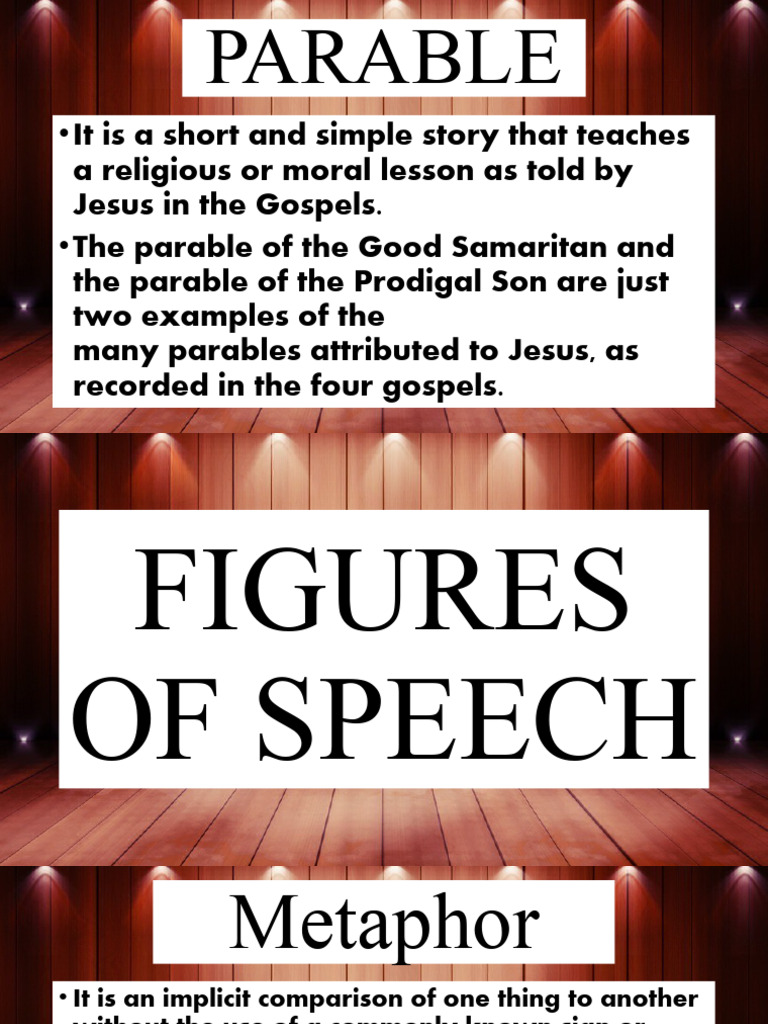 Gr. 9 English - Figures of Speech | PDF | Parable | Hero