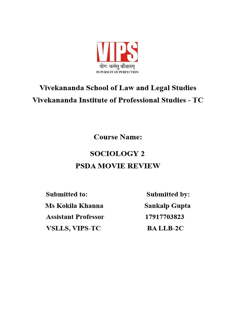 SOCIOLOGY MOVIE REVIEW (Sankalp) | PDF | Caste | Social Inequality