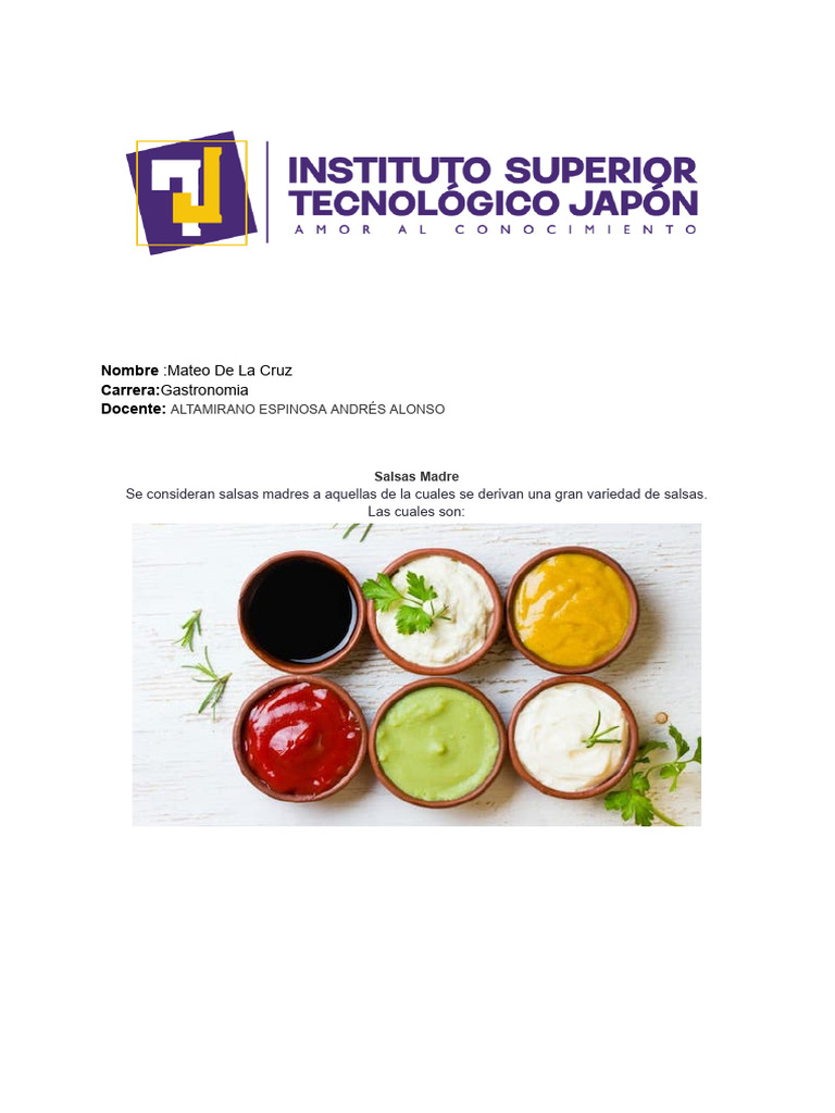 Salsas Madre | PDF