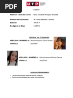 Week 09 - Task - Assignment - A Family Member I Admire (TA2) | PDF