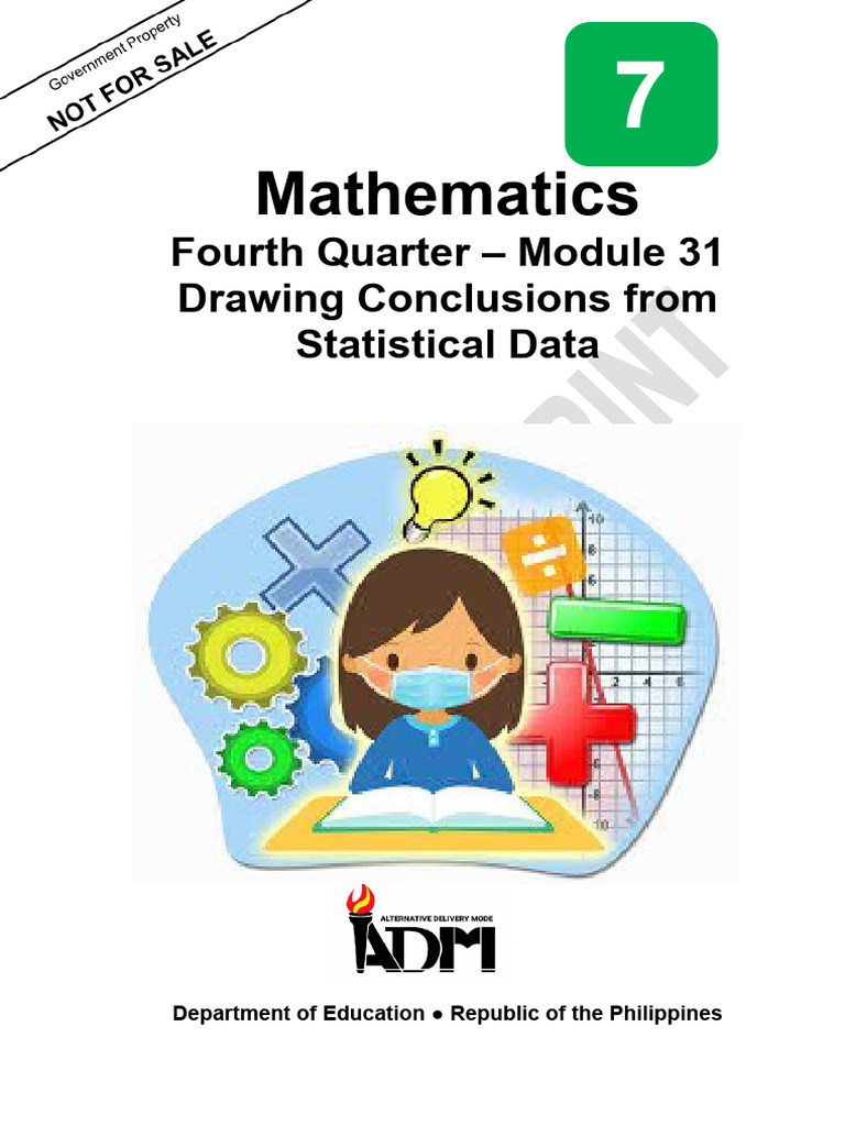 Mathematics7 - Q4 - Mod31 - Drawing Conclusions From Statistical Data - v5 | PDF | Coefficient ...