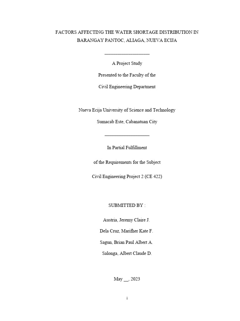 Final-Docs-april 2024 | PDF | Cost Of Living | Drinking Water