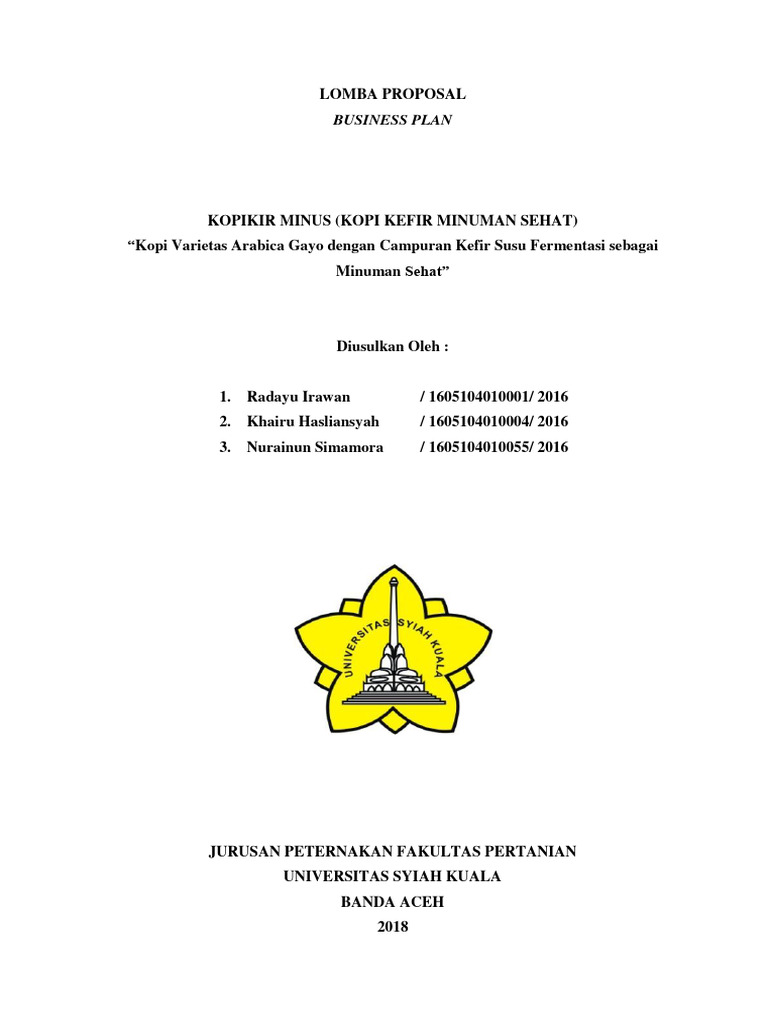 Contoh Paper Business Plan | PDF