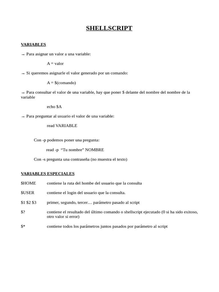 Shellscript | PDF | Software | Ingeniería de software