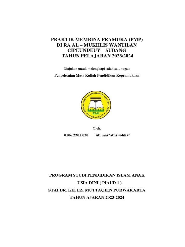 Format Laporan PMP 2024 | PDF