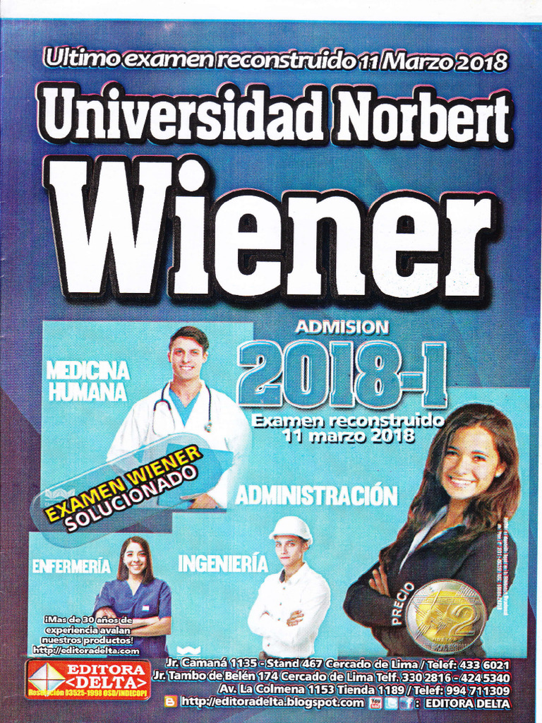 Norbert Wiener Examen 2018 | PDF