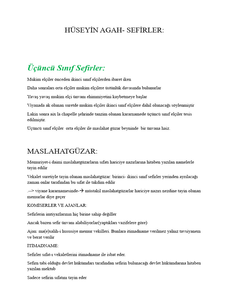 Hüseyi̇n Agah | PDF