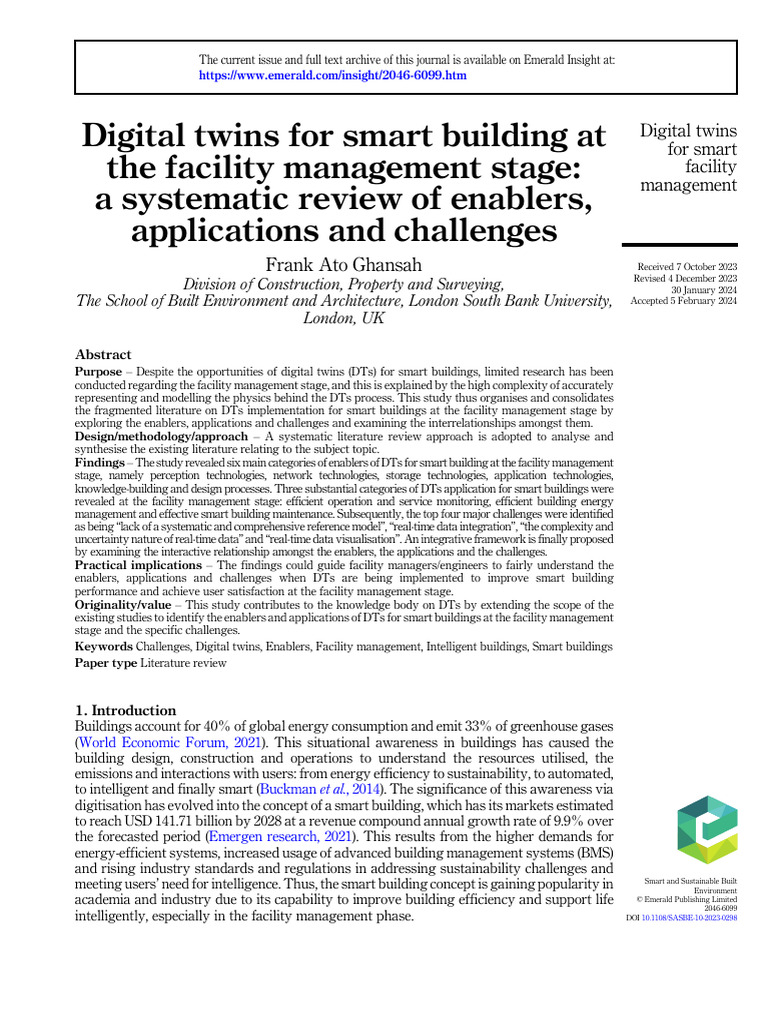 Digital Twins | PDF | Internet Of Things | Building Information Modeling