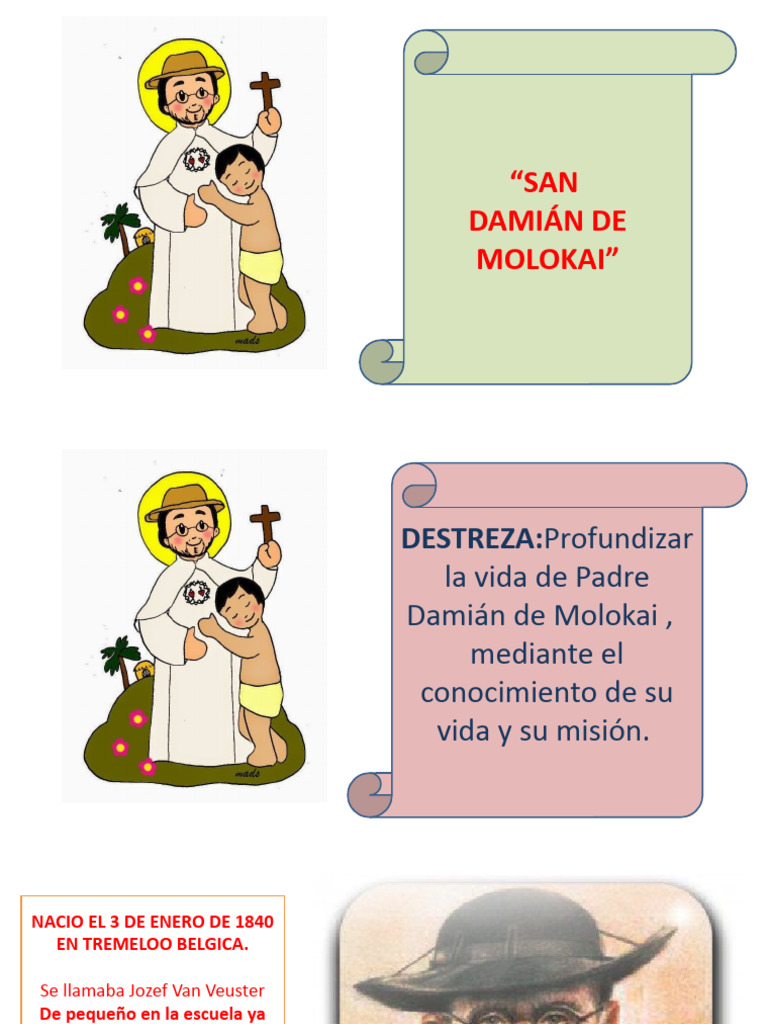 Vida y Misión de San Damián de Molokai | PDF