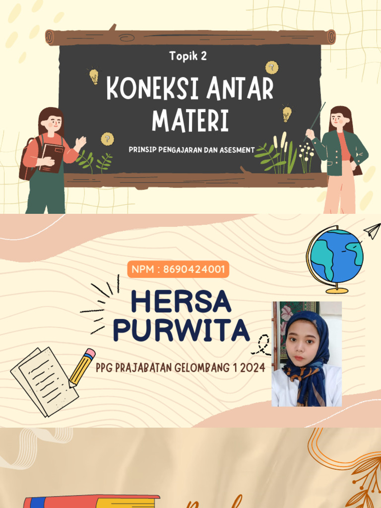 Topik 2 Koneksi Antar Materi Prinsip Pengajaran Dan Asesmen | PDF