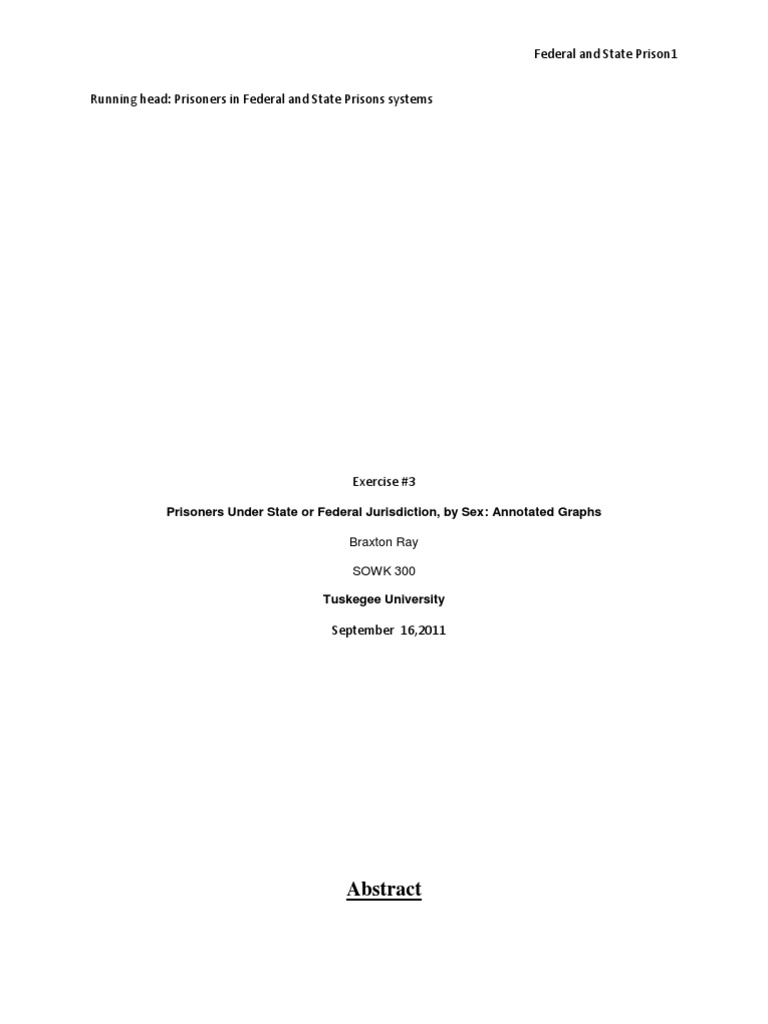Federal And State Prison1 Prisoners Under State Or Federal Jurisdiction By Sex Annotated 