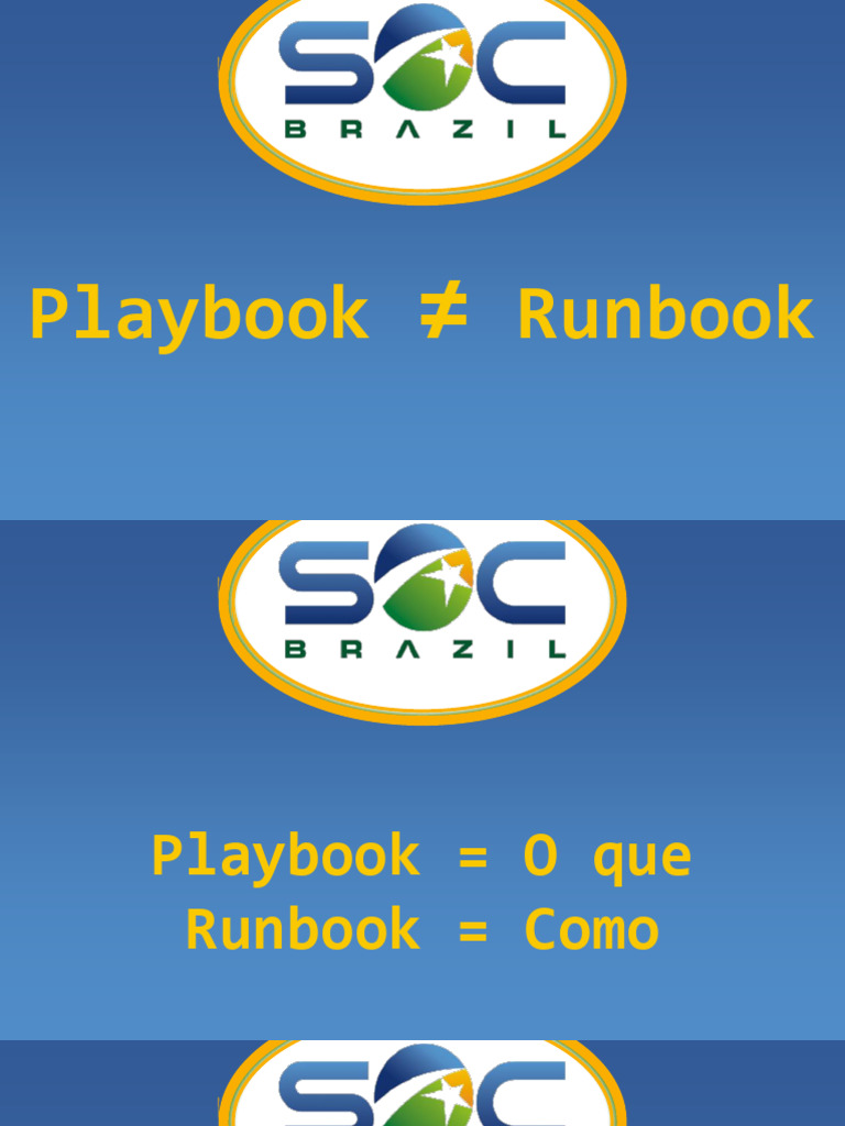 SOC Brasil - Playbook e Runbook | PDF | Endereço de IP | Informática