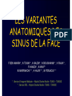 Variantes anatomiques des sinus faciaux | PDF | Anatomie humaine ...