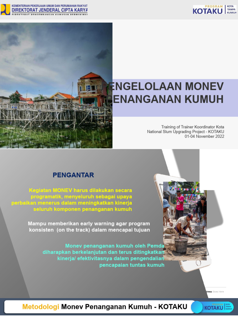 Monev Penanganan Kumuh. | PDF