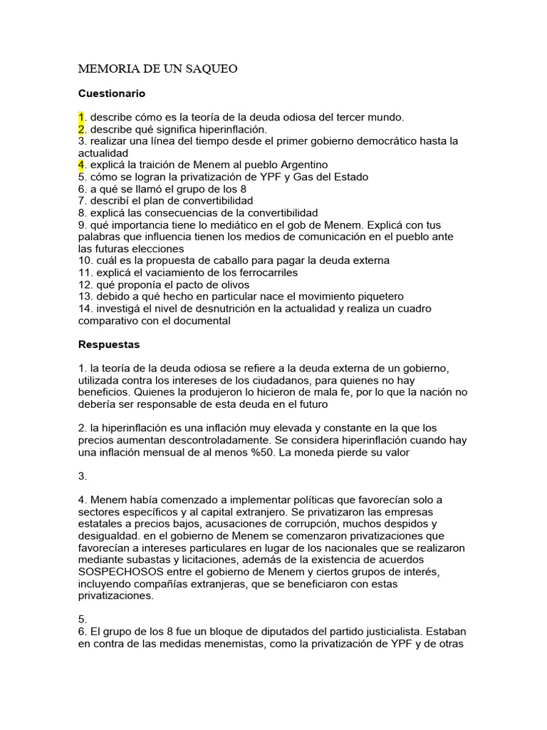 Memoria de Un Saqueo | PDF | Economias Memoria de Un Saqueo | PDF | Economias