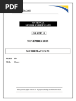 Grade 9 Mathematics Exam Paper 2025 | PDF | Factorization | Algebra