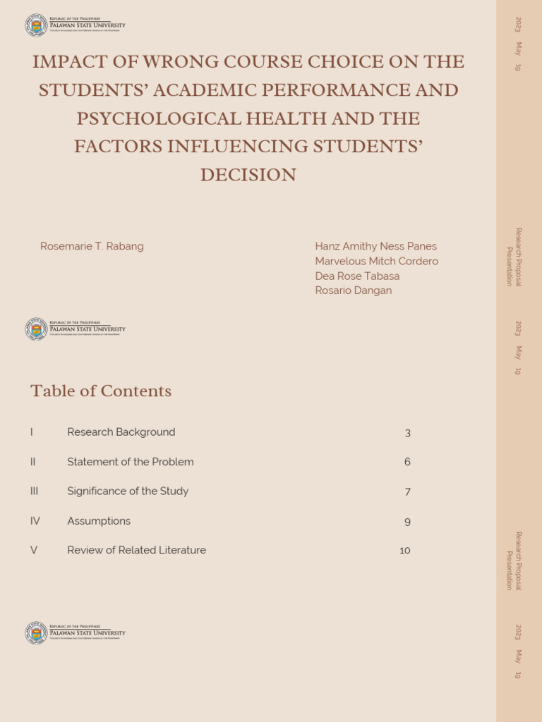 Effects of Wrong Course Choice on Students | PDF | Mental Health ...