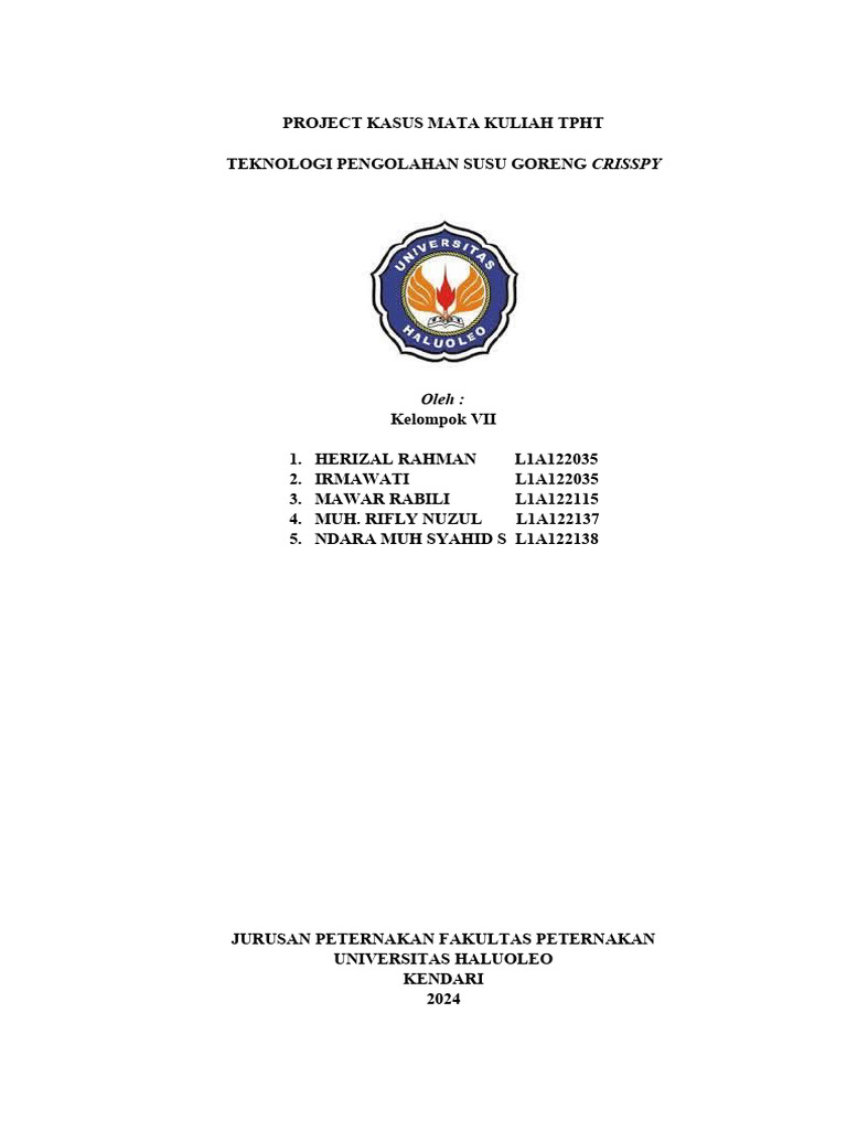 Project Kasus Mata Kuliah TPHT | PDF