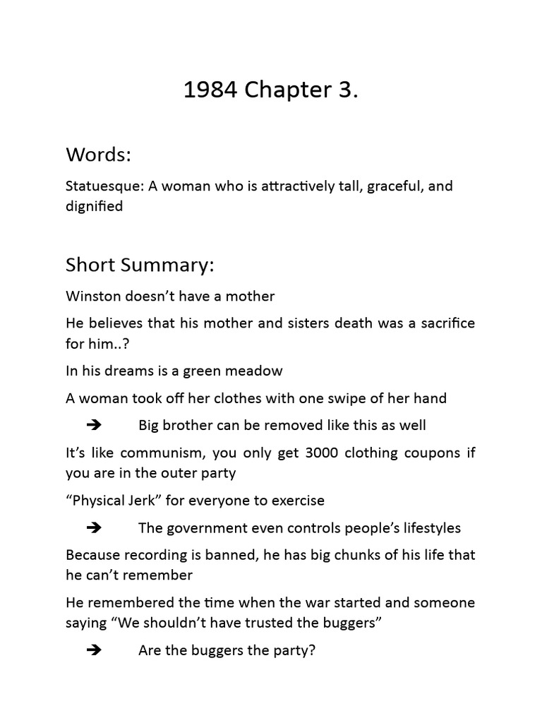 1984 Chapter 3 | PDF