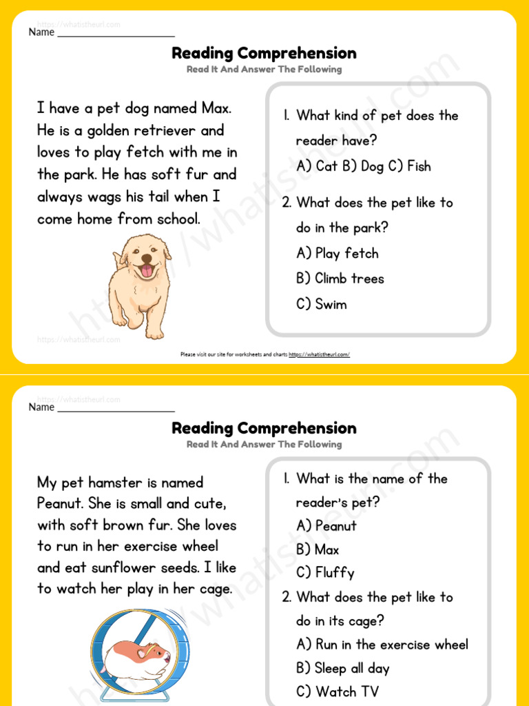 Reading Comprehension Set23 | PDF | Animals And Humans