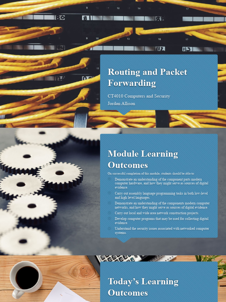 Slides - Routing and Packet Forwarding | PDF | Router (Computing) | Computer Network