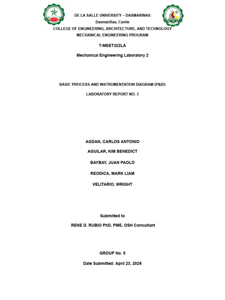 Lab Report No 3 Basic Processes Instrumentation Diagram | PDF ... Lab Report No 3 Basic Processes Instrumentation Diagram | PDF ...