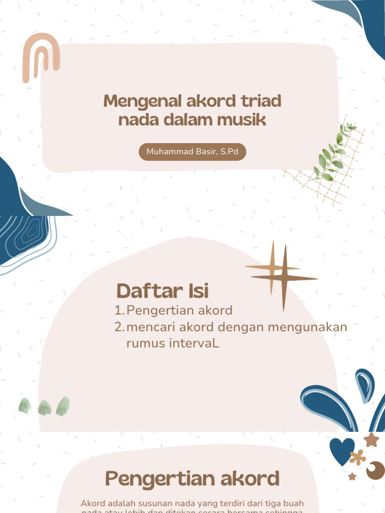 Mengenal Akord Atau Kunci Musik Dalam Bermain Lagu Berdasarkan Notasi | PDF