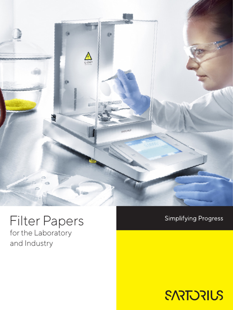 Filter Papers For The Laboratory and Industry | PDF | Filtration | Paper