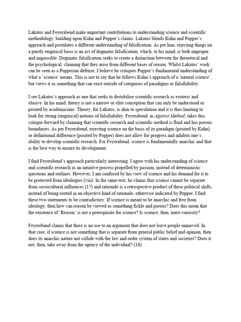 Class Notes | PDF | Falsifiability | Karl Popper Class Notes | PDF | Falsifiability | Karl Popper