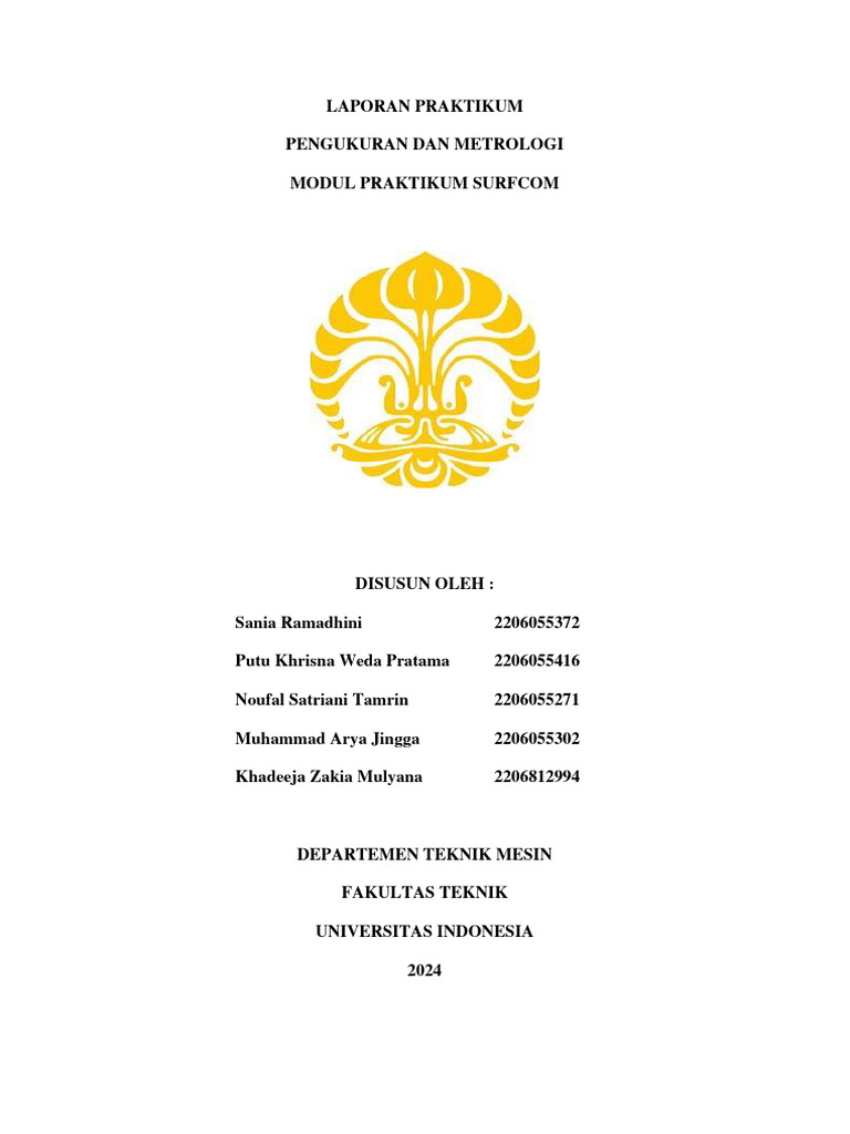 Praktikum Metrologi Dan Pengukuran - 5 - Modul Surfcom | PDF
