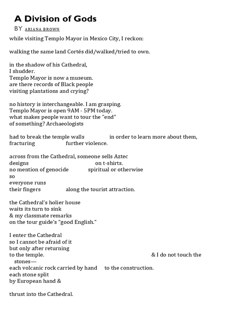A Division of Gods | PDF