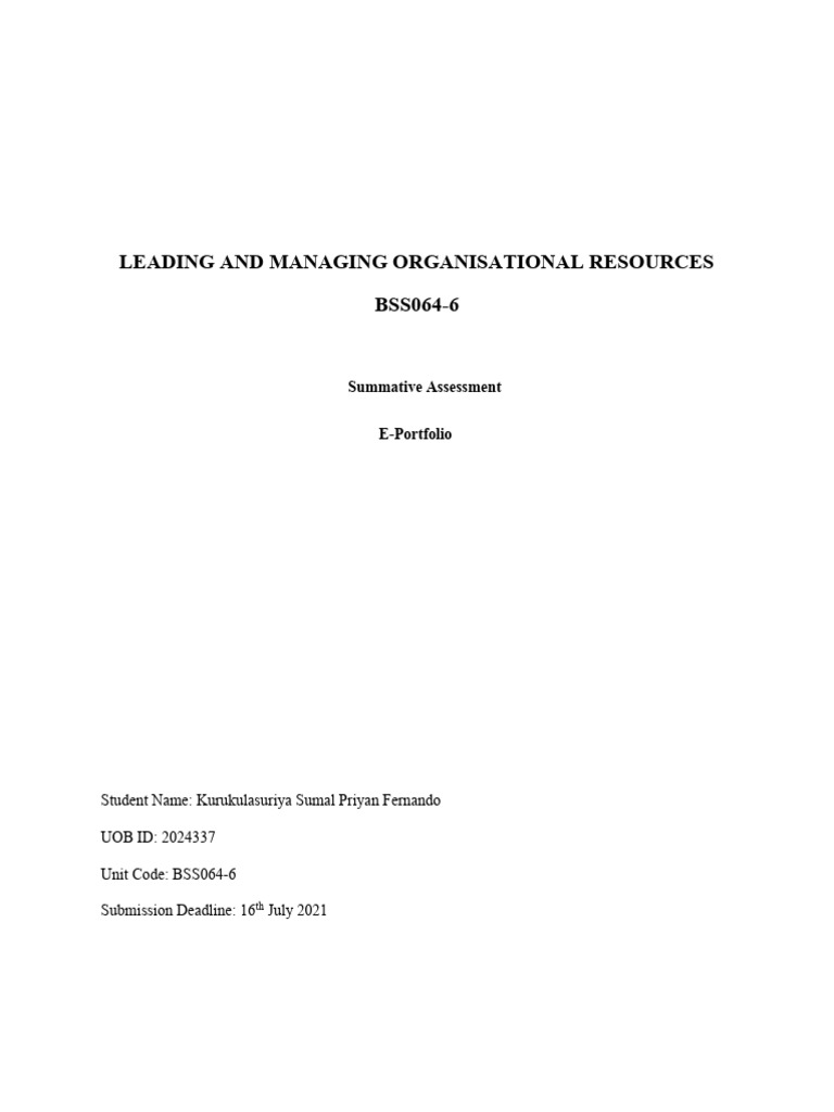 #2024337 - Sumal Fernando - LMOR | PDF | Insurance | Governance