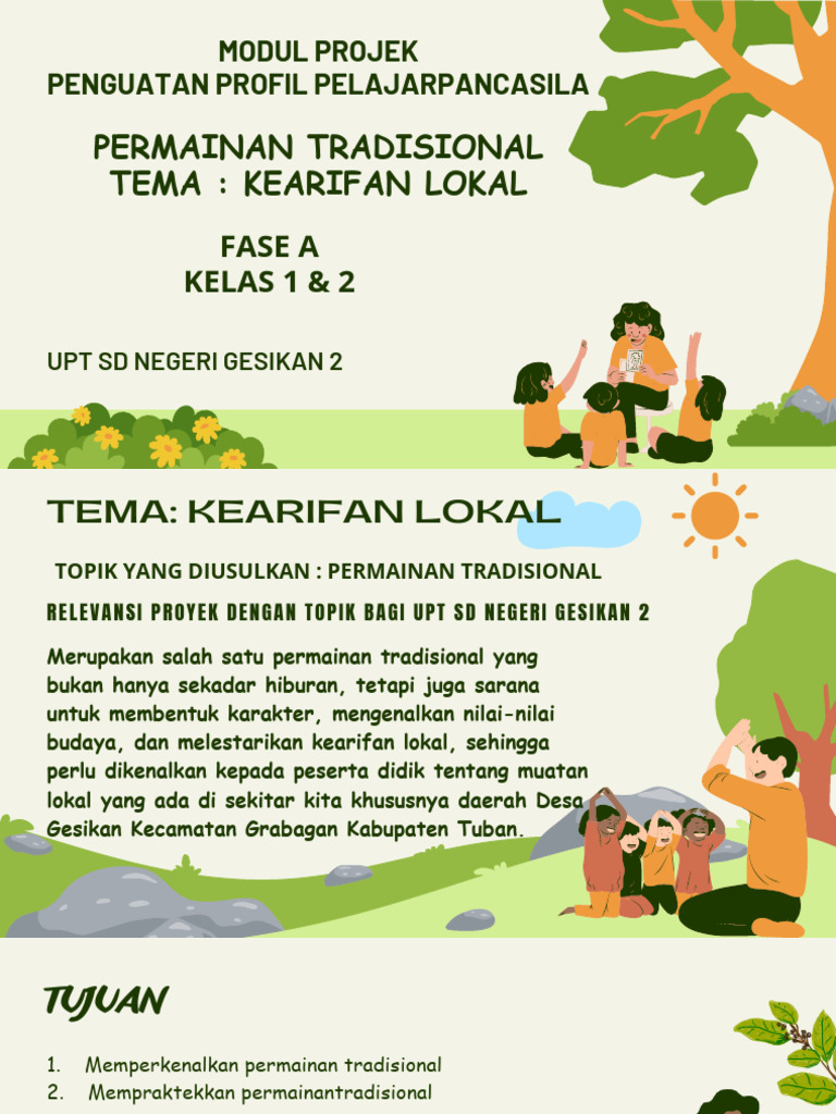 Modul Projek Penguatan Profil Pelajar Pancasila Tema Kearifan Lokal Permainan Tradisional (P5 ...
