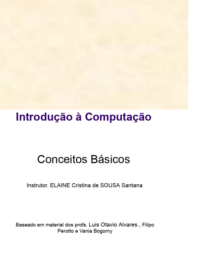 Aula 1 - Conceitos e Características de Hardware | Download grátis PDF ...
