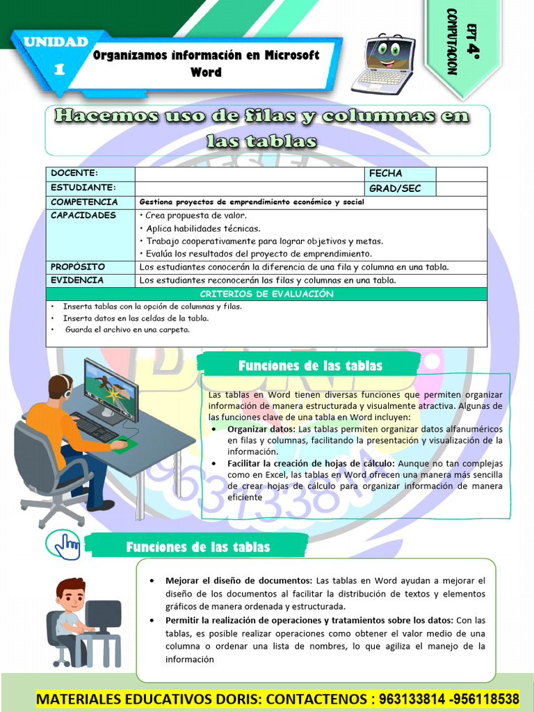 Resuelto Ficha de Actividad Ept 4°-Semana 2 | PDF | Hoja de cálculo | Microsoft Excel