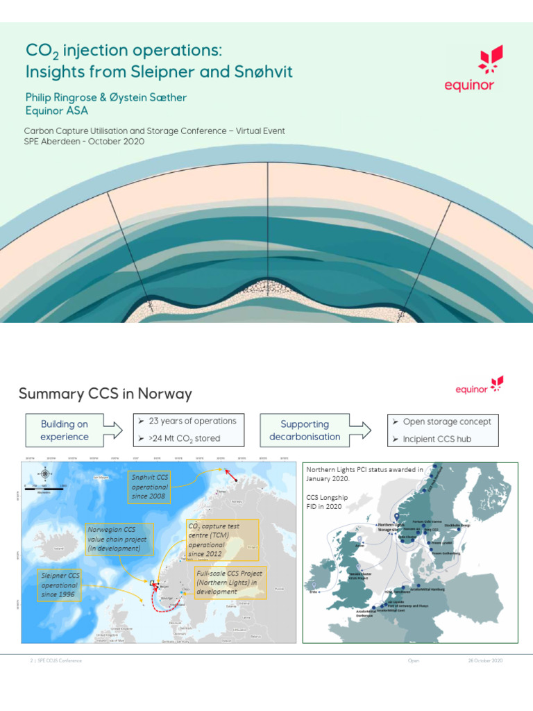 CO2 Injection Operations Insights From Norway 1713335842 | PDF | Carbon ...