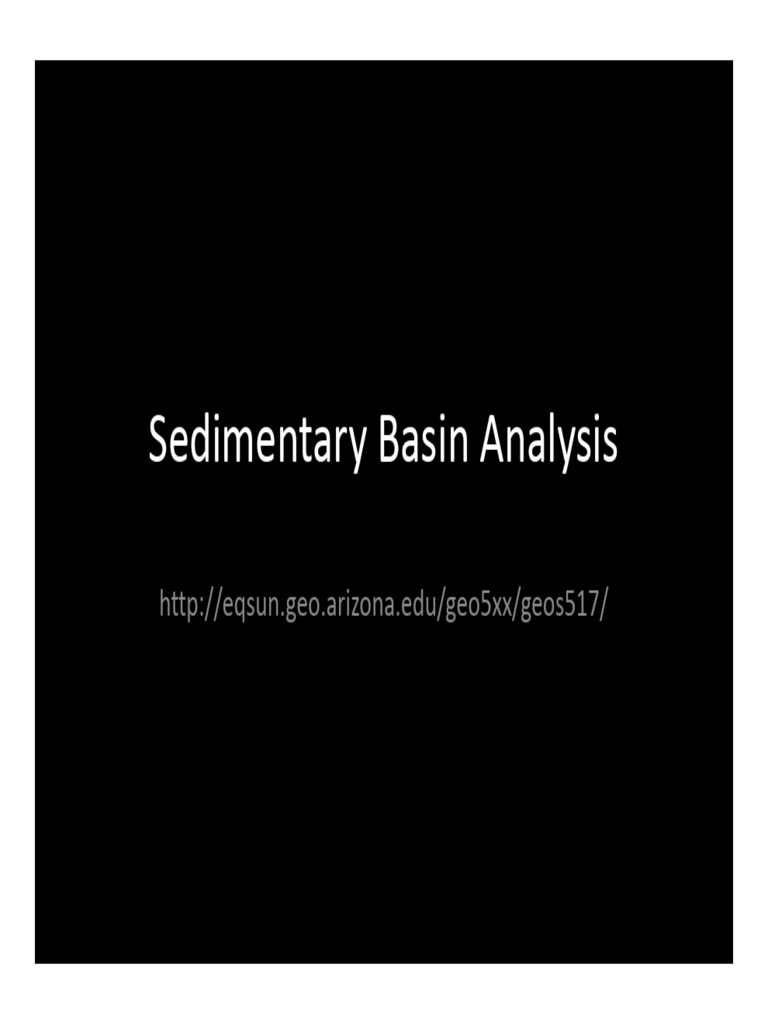 Sedimentary Basin Analysis - 1ee16312 401c 4379 Ad5a F690b5d53f2e | PDF ...