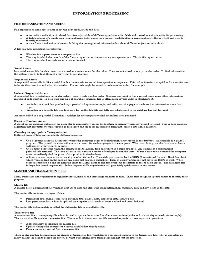 File Organization | Download Free PDF | Computer File | Databases