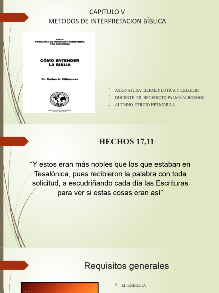 Exegesis | PDF | Hermenéutica | Interpretación del lenguaje