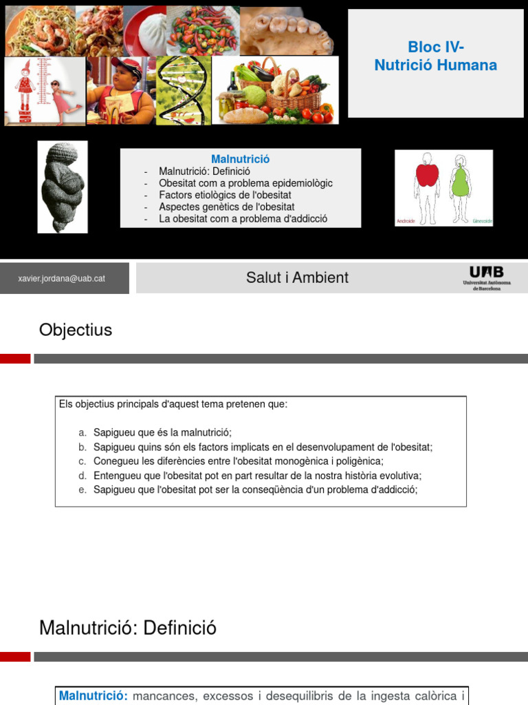 Bloc IV - 2 Malnutrición | PDF