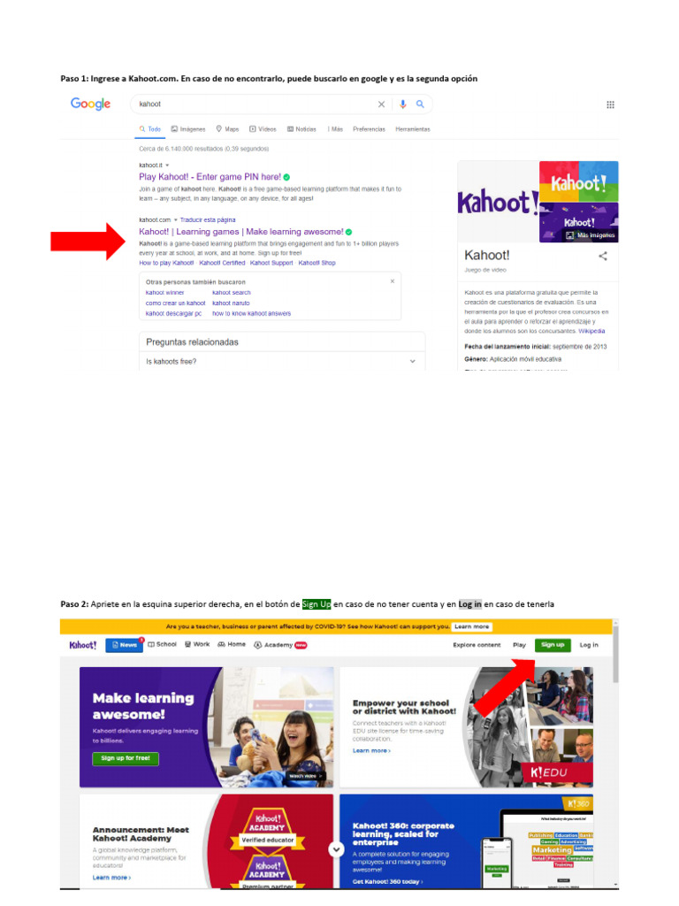¿Cómo Hacer Un Kahoot | PDF