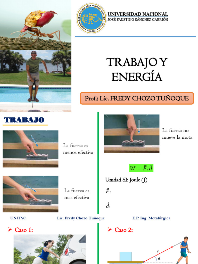 Trabajo y Energia Cinetica | Descargar gratis PDF | Energía potencial ...