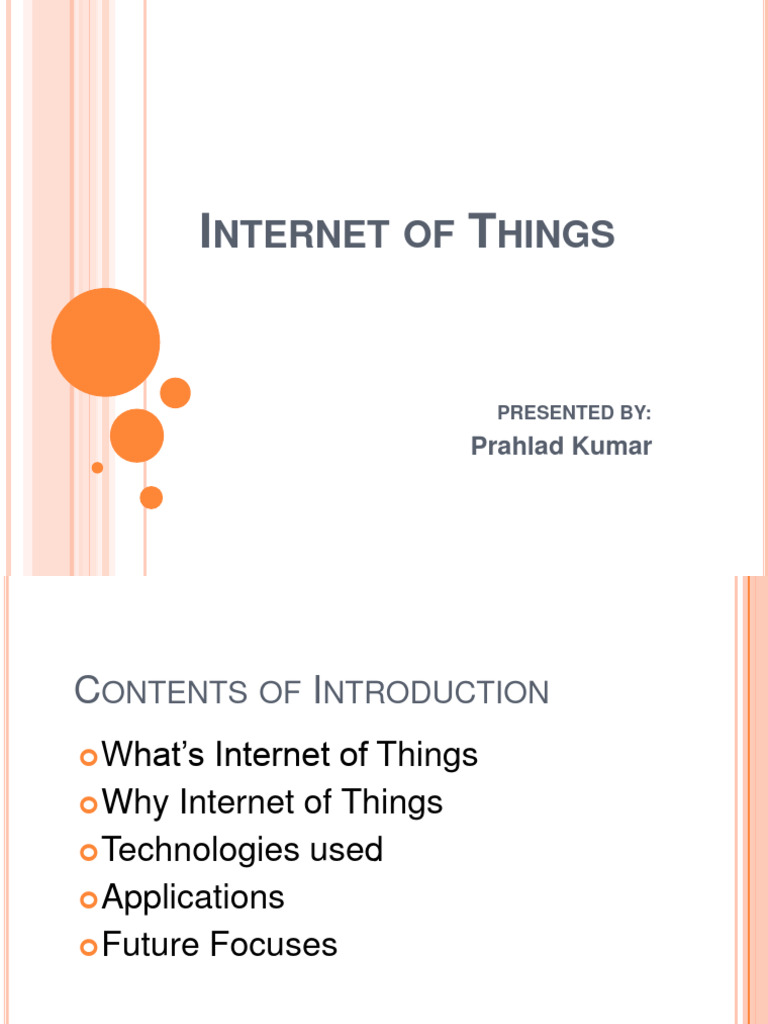 Unit 1 IoT Introduction | PDF | Internet Of Things | Radio Frequency Identification