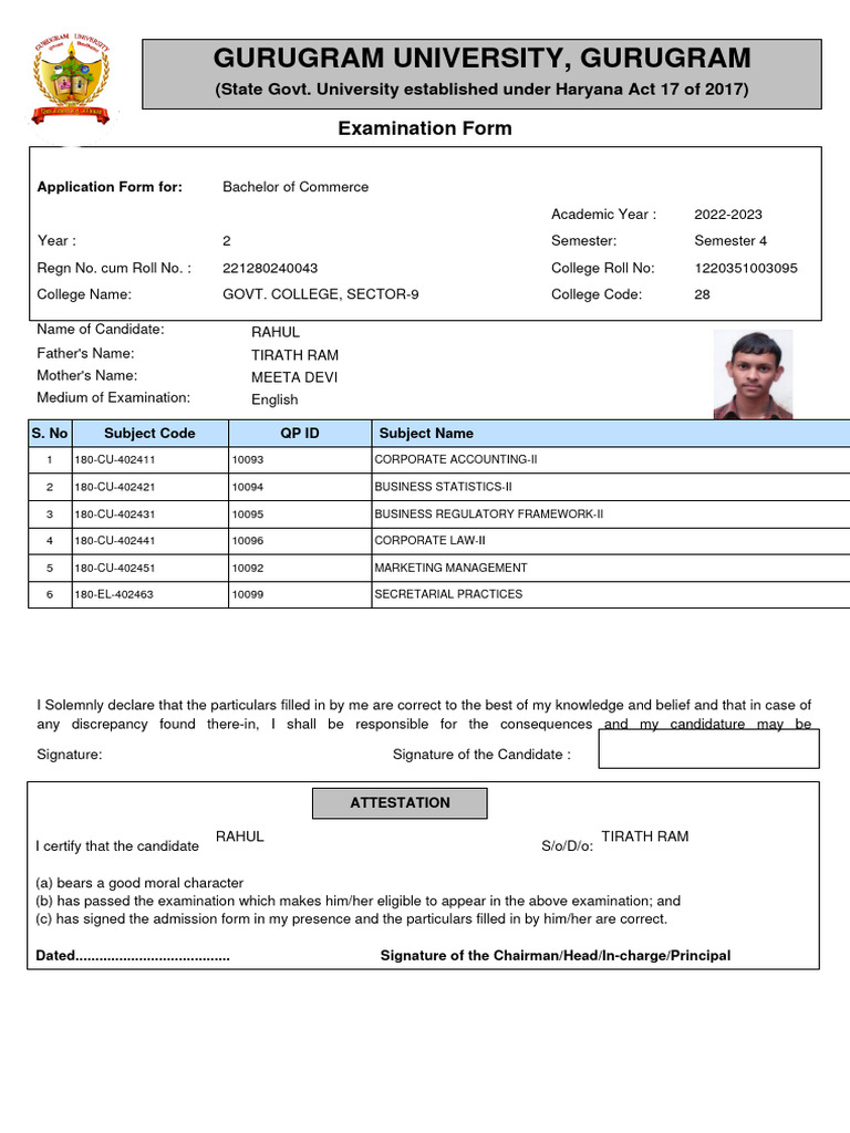 Exam Form Submission | Download Free PDF | Qualifications | Vocational Education