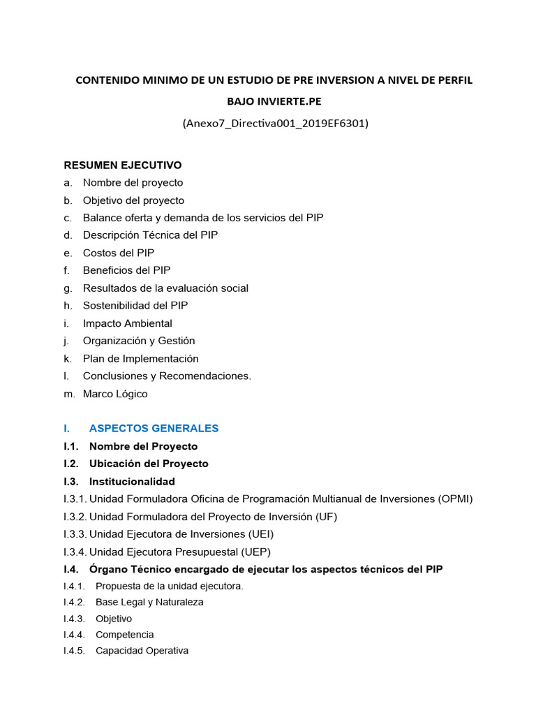 Contenido PIP INVIERTE - PE | PDF | Economias | Business