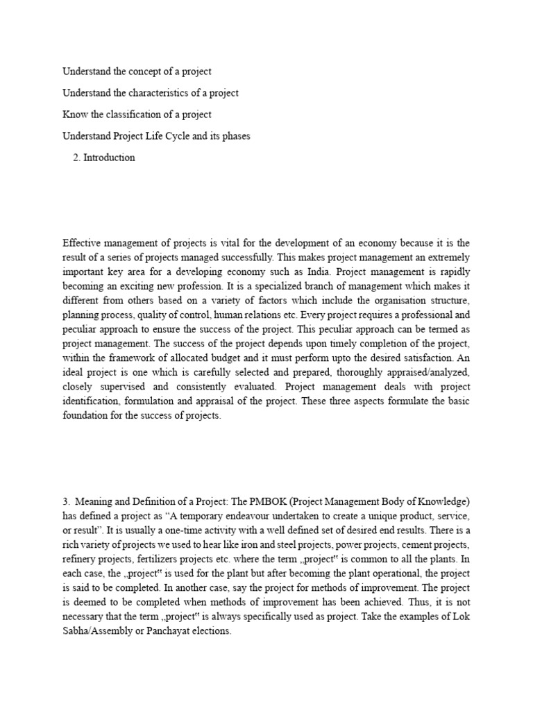 Project Meaning | Download Free PDF | Project Management | Employment